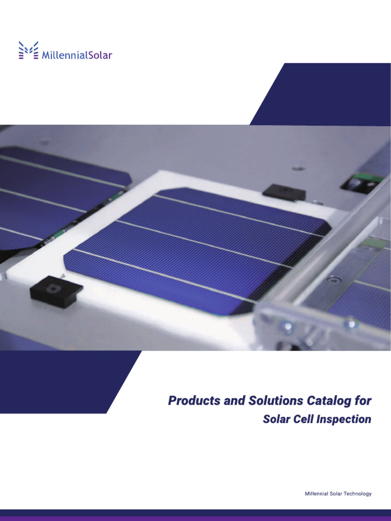 (Cell)Products and Solutions Catalog for Solar Cell Inspection | PDF