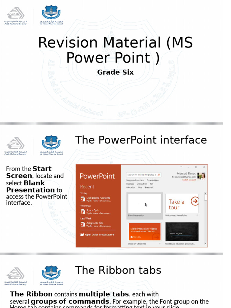 Revision Material-MS Power Point | PDF | Typefaces | Computing