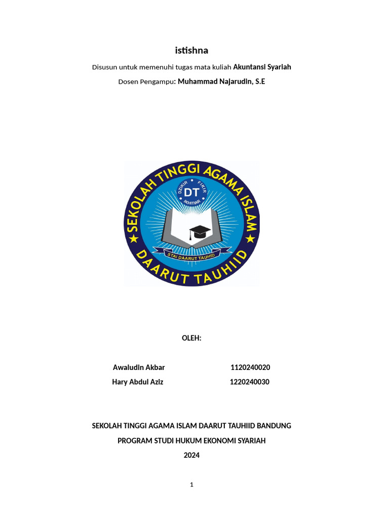 Akad Istishna dalam Bisnis Modern | PDF