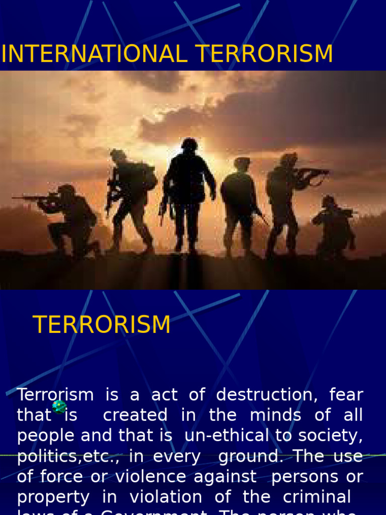 International Terrorism | PDF | Violence