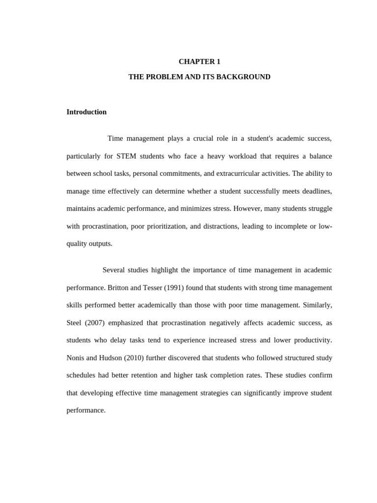 Chapter 1 (PR1) (AutoRecovered) | PDF | Goal Setting | Procrastination