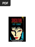 Hebdige 1979 Subculture The Meaning of Style | PDF | Semiotics | Ideologies