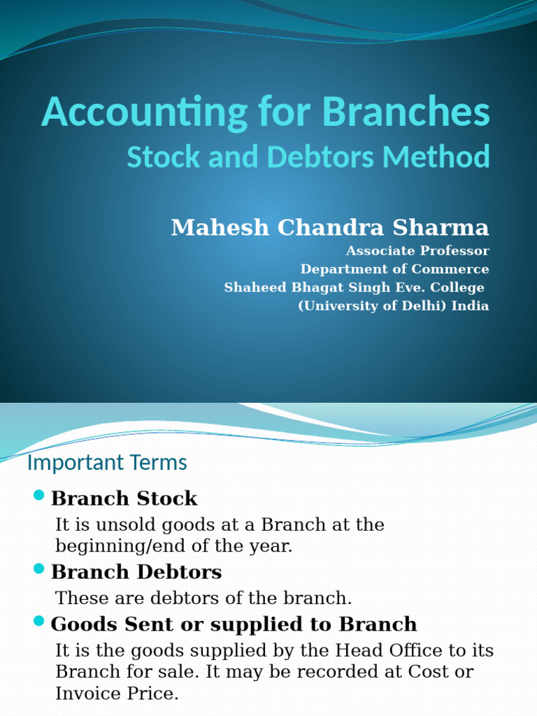 Branchaccounting Stockanddebtorsmethod 151028173748 Lva1 App6892 | PDF ...