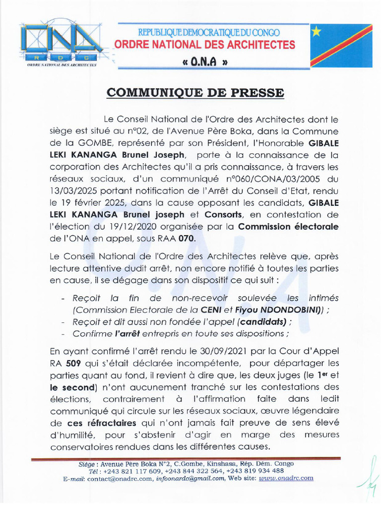Communique de Presse | PDF