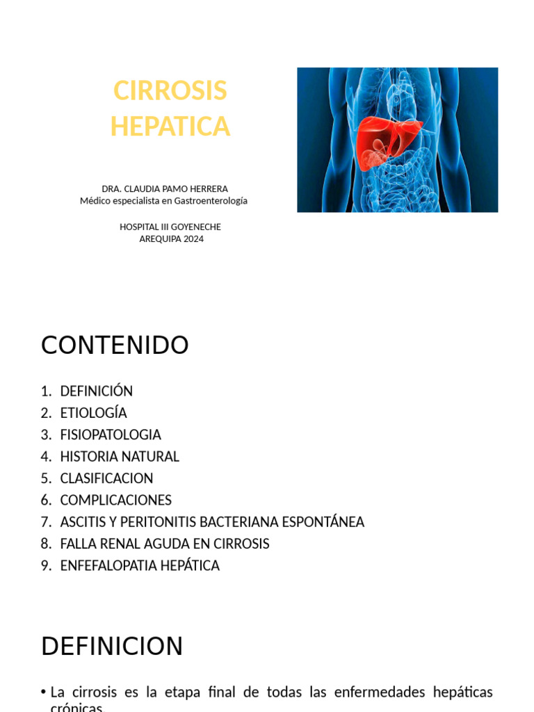 Cirrosis Hepatica 2025 | PDF | Cirrosis | Gastroenterología