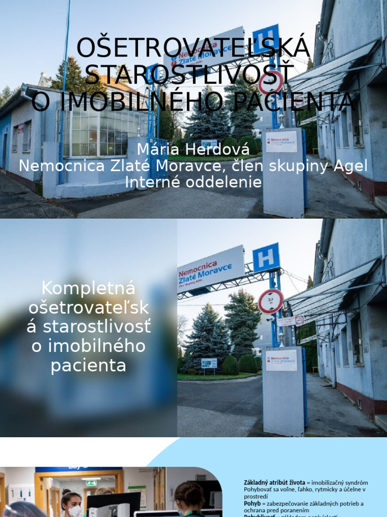 Ošetrovateľská Starostlivosť o Imobilného Pacienta | PDF
