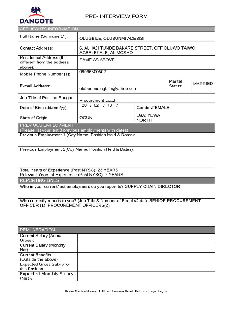 Pre Interview Questionnaire (3) | PDF | Computing | Microsoft