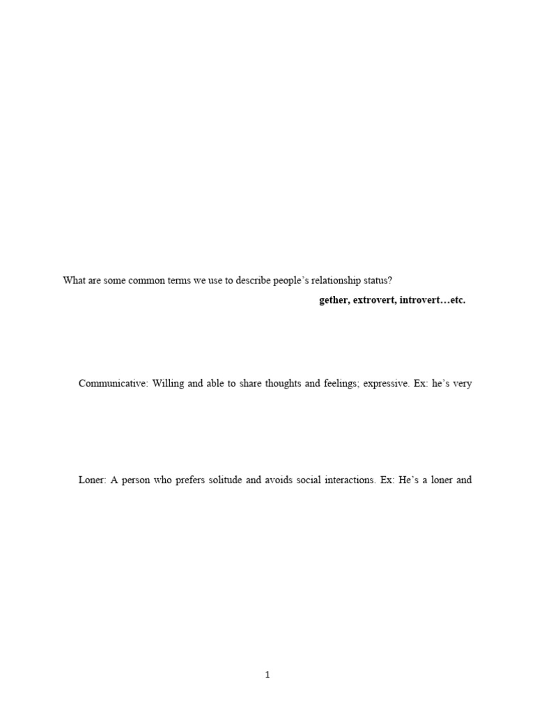 Unit 1 Friends and Social Life | PDF | Extraversion And Introversion ...