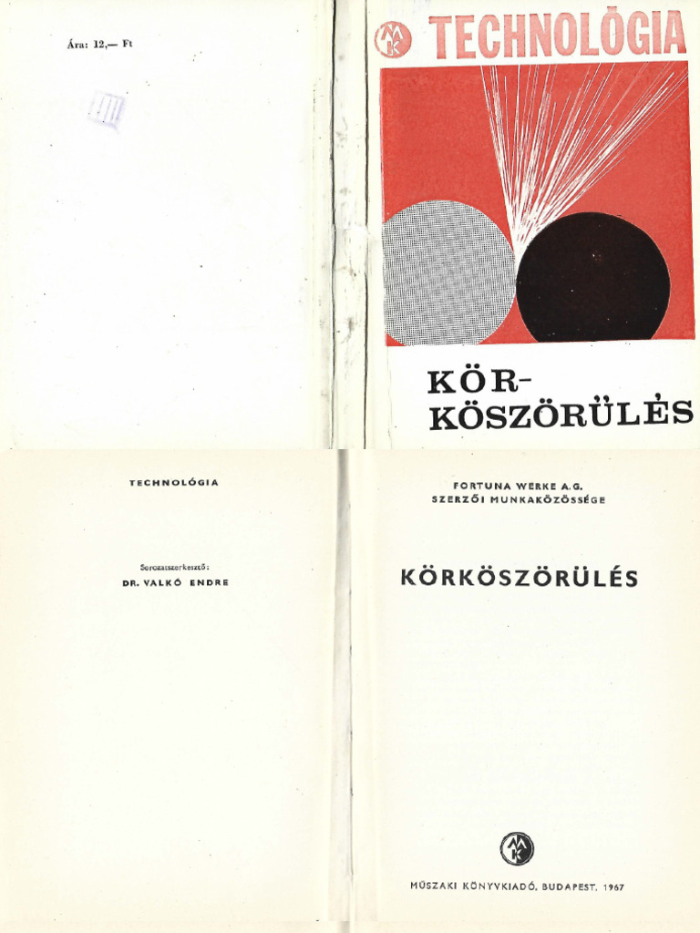 Dr. Valkó Endre, Ligeti György - Körköszörülés | PDF