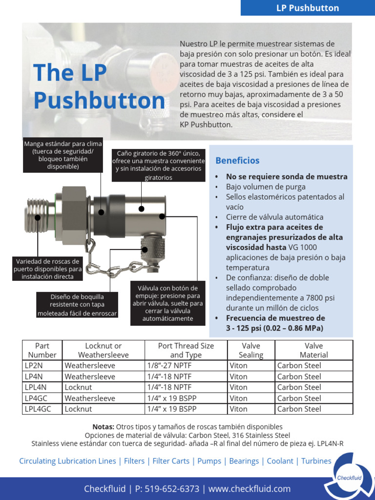 Checkfluid LP4N | PDF | Ingeniería mecánica
