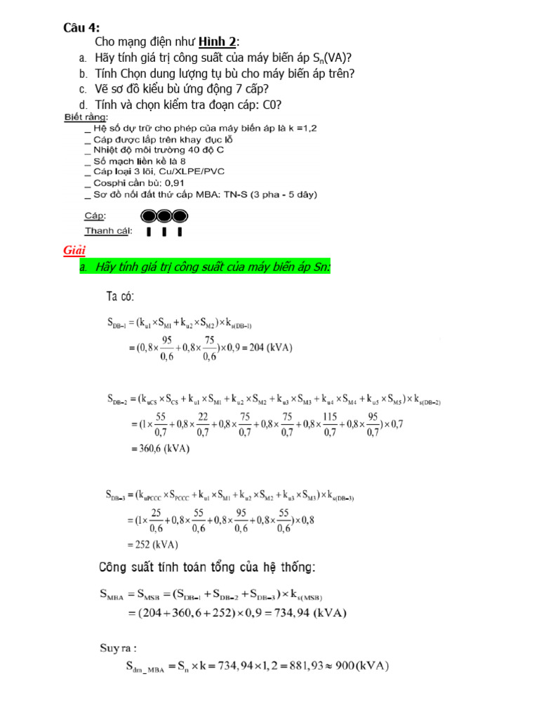 Bài Giải Ôn Cuối kỳ L18 | PDF