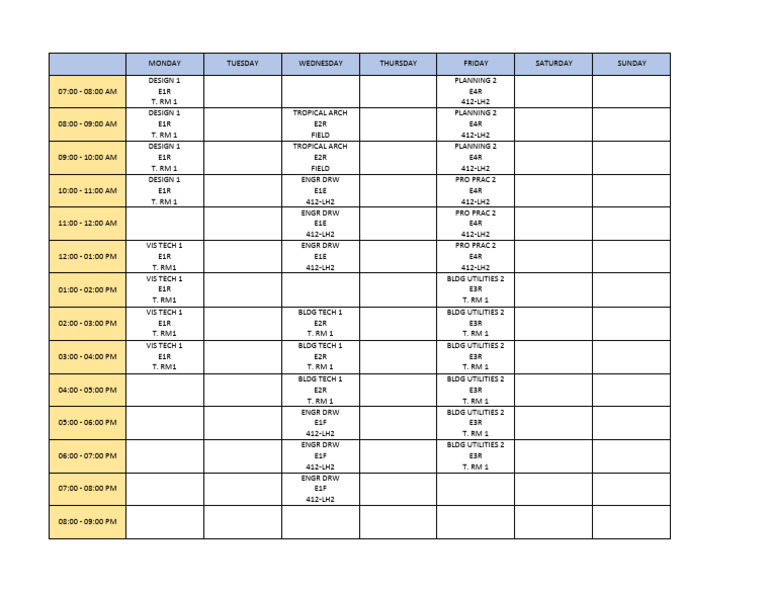Uphsl Sched 1ST Sem 2023 | PDF
