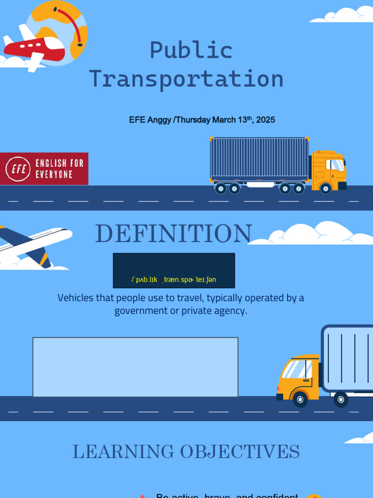 Public Transportation Thursday 13032025 Efeanggy Final | PDF | Public ...