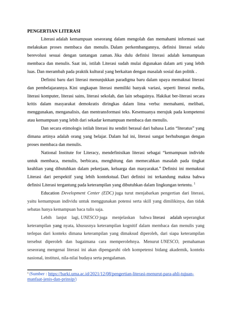 Literasi Dasar | PDF