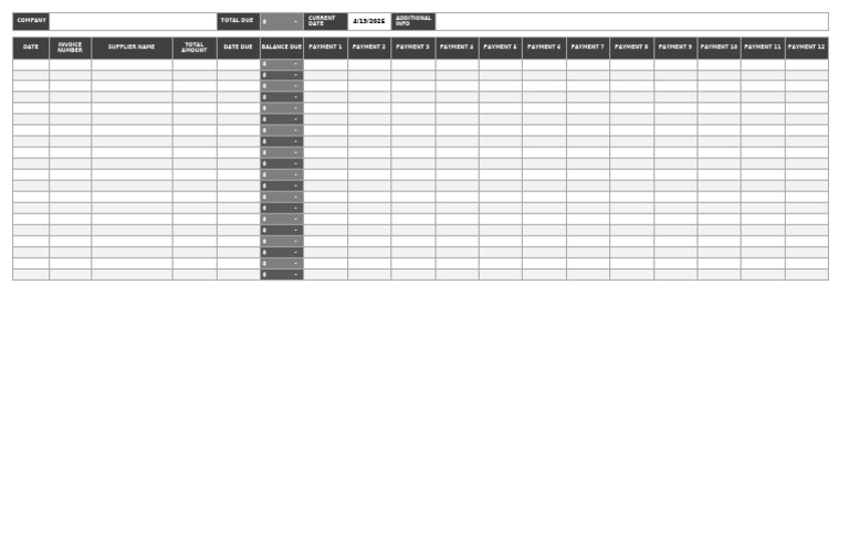 Invoice Payment Schedule Overview | PDF