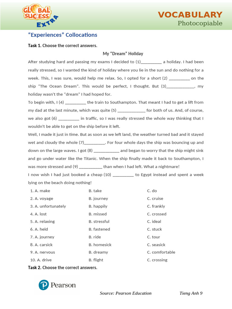 GS9 Unit 5 Extra - Vocabulary | PDF