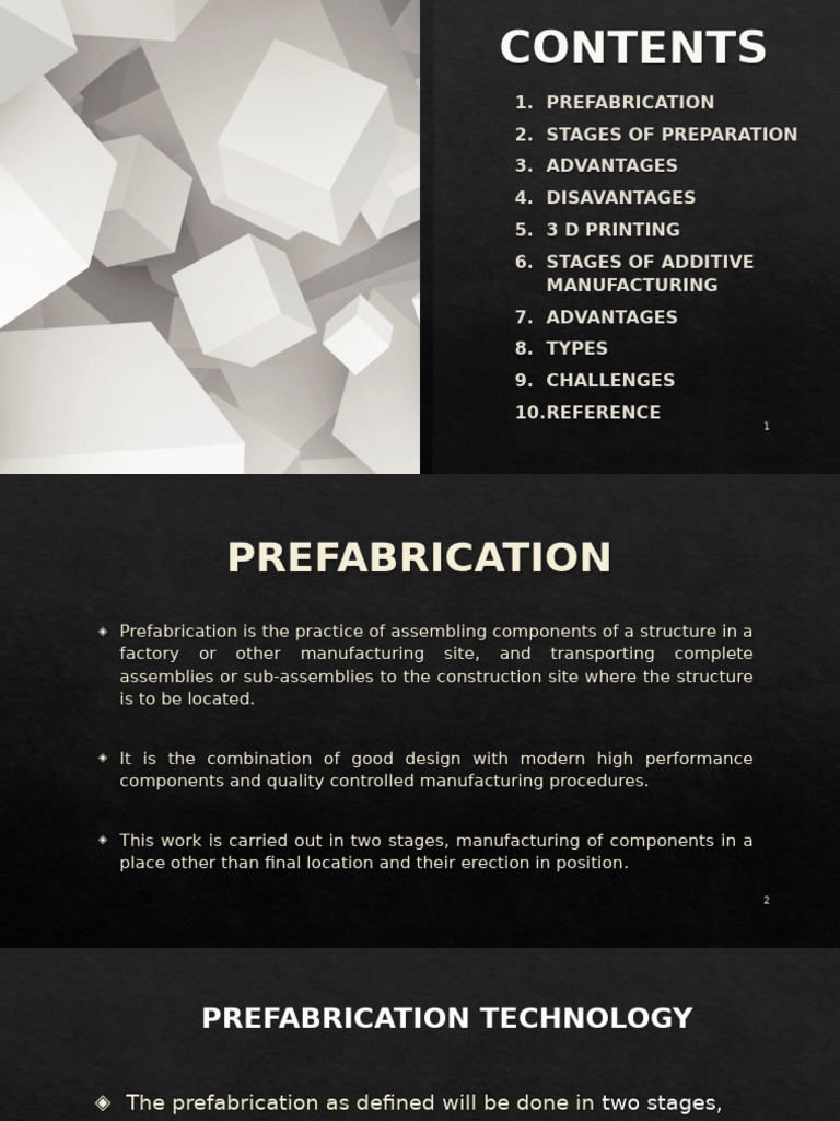 Prefabrication Technology | PDF | Extrusion | Concrete