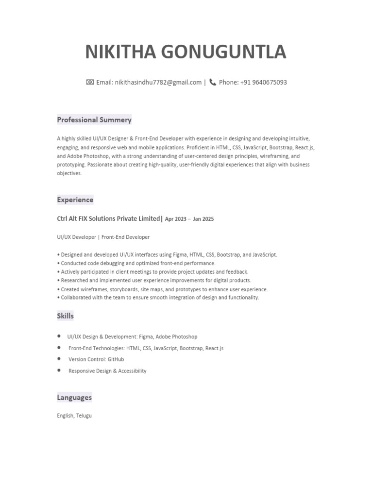 Nikitha Compressed | PDF