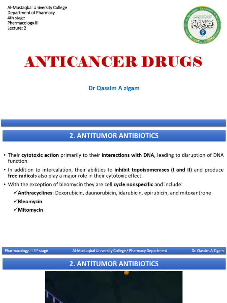 MUCLecture 2023 42958504 | PDF | Chemotherapy | Medical Specialties