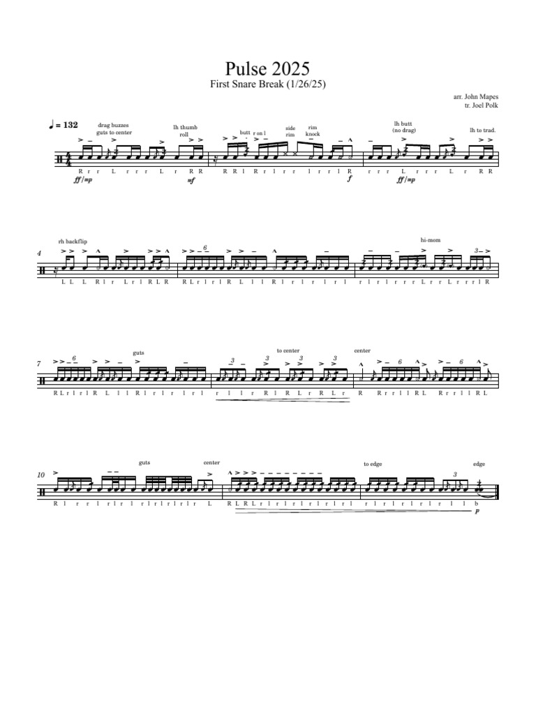 2025 Snare Break | PDF