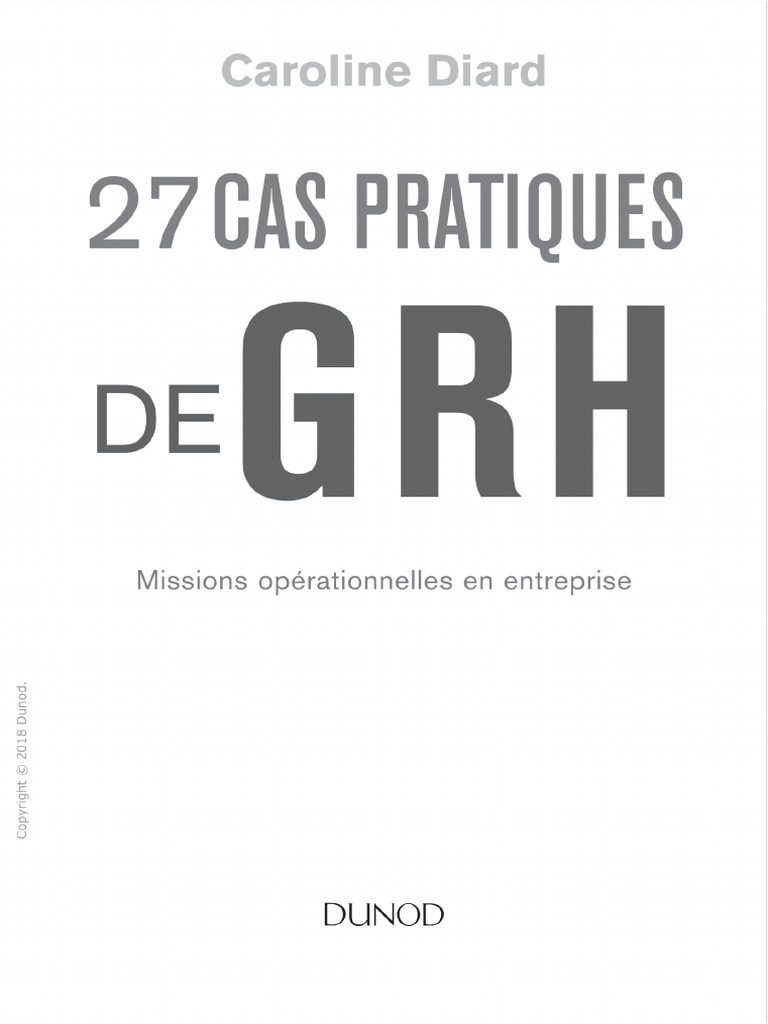 27 Cas Pratiques de GRH | PDF
