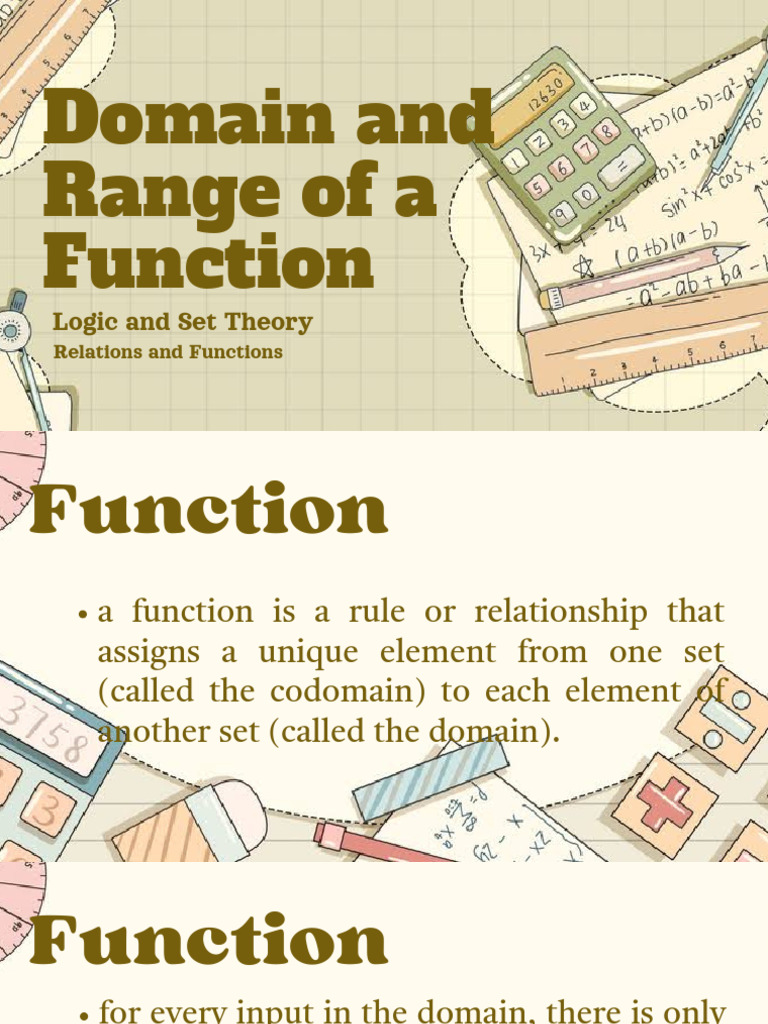 Understanding Domain and Range in Functions | PDF