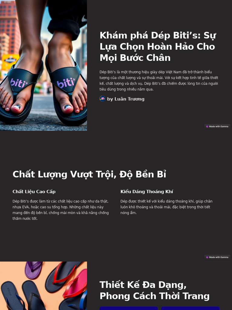 Kham Pha Dep Bitis Su Lua Chon Hoan Hao Cho Moi Buoc Chan | PDF