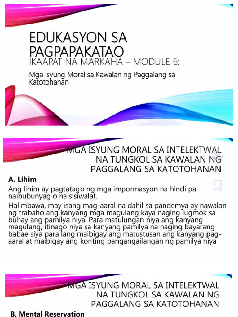 ESP 10 Module 6 Q4 | PDF