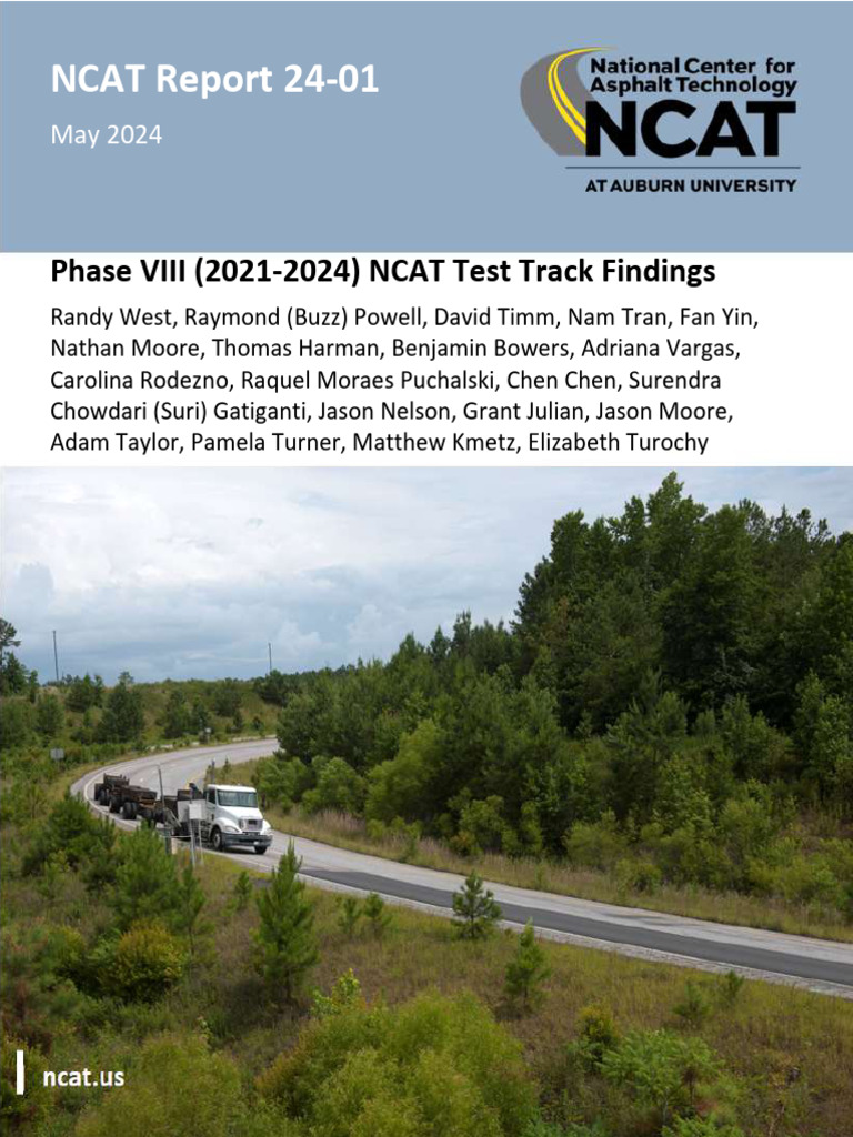 NCAT Report | PDF | Road Surface | Road Infrastructure