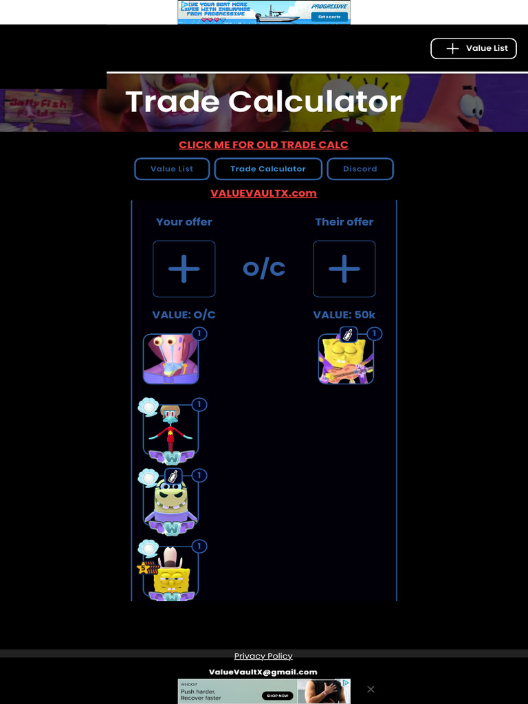 SBTD Trade Calculator Value Vault X 3 | PDF