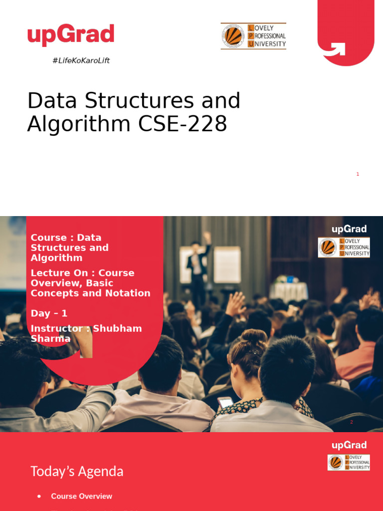 Lecture 1 Basic Concepts Related To DSA | PDF | Algorithms And Data Structures | Algorithms