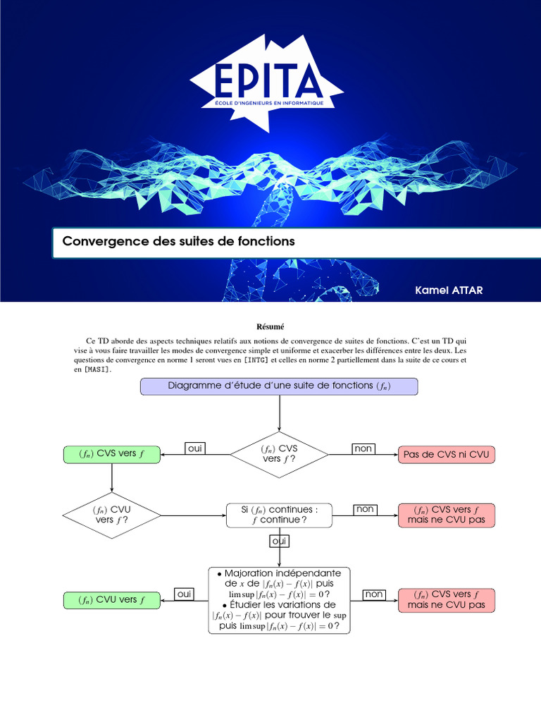 Convergence simple et uniforme des fonctions | PDF | Limite ...