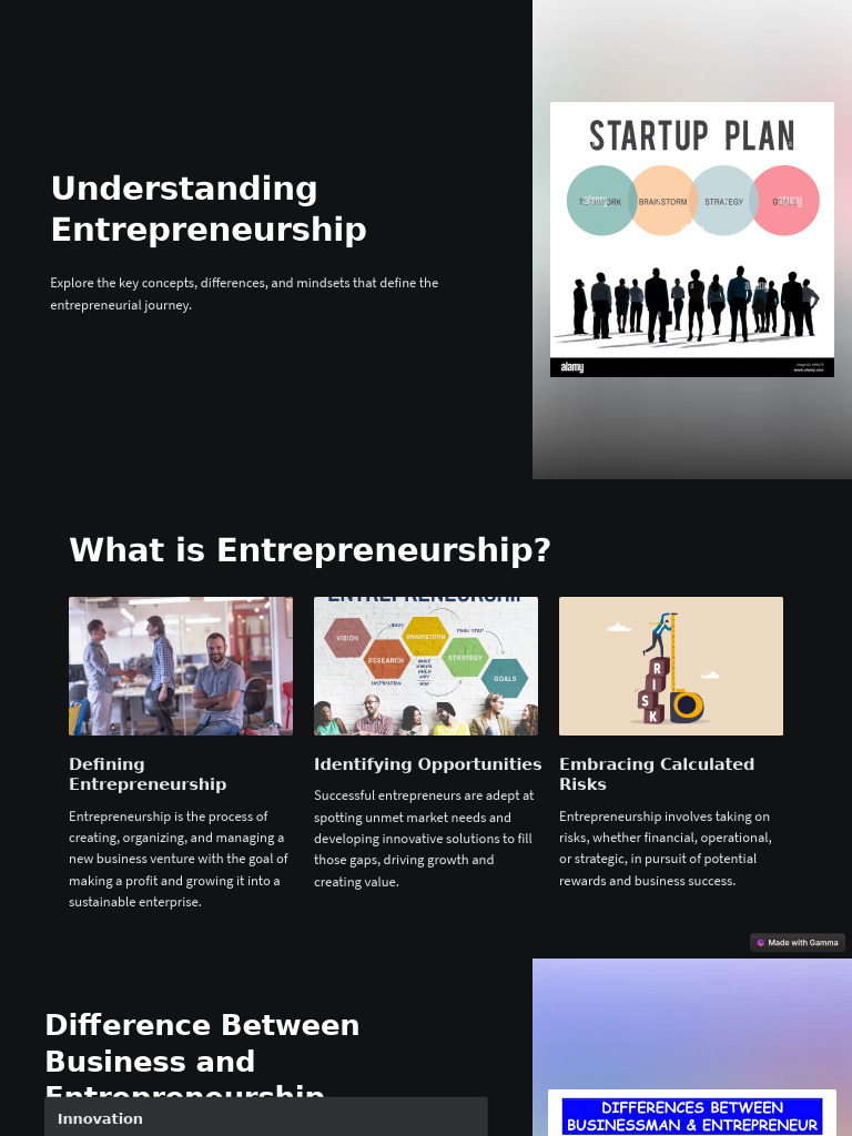Key Concepts of Entrepreneurship | PDF | Entrepreneurship | Mindset
