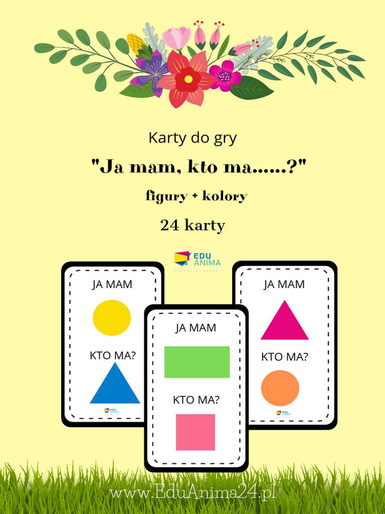 Ja Mam Kto Ma FIGURY Matematyka EduAnima24 Bez Ostataniej Strony | PDF