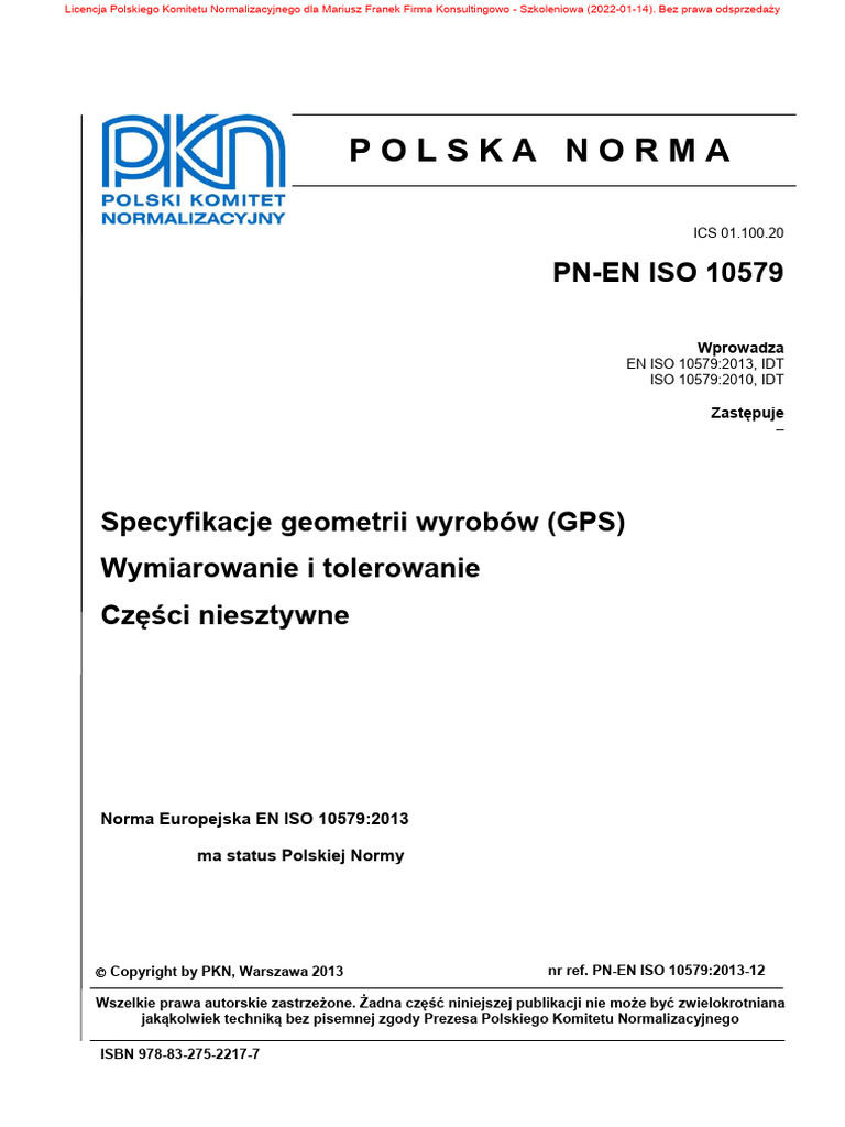 PN en Iso 10579 - 2013 12e | PDF
