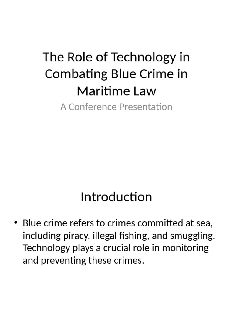 Technology's Impact on Blue Crime Prevention | PDF | Surveillance ...