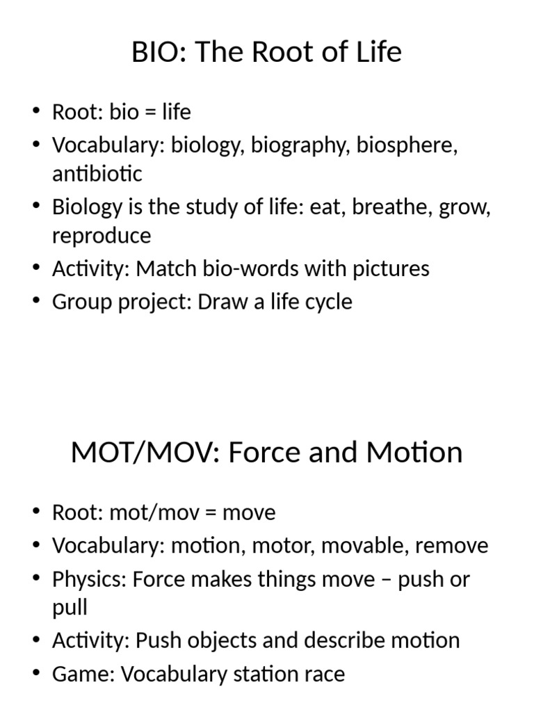 Science Roots Lesson Week1 | PDF
