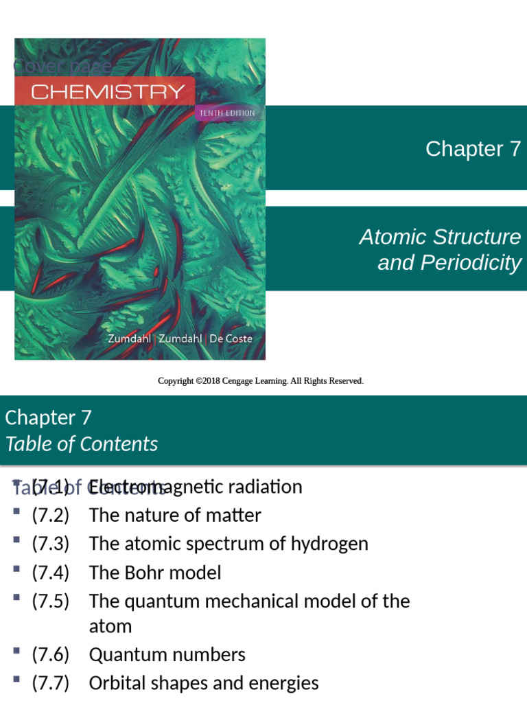 Zumdahl10e_PPT_Ch07 | PDF | Atomic Orbital | Emission Spectrum