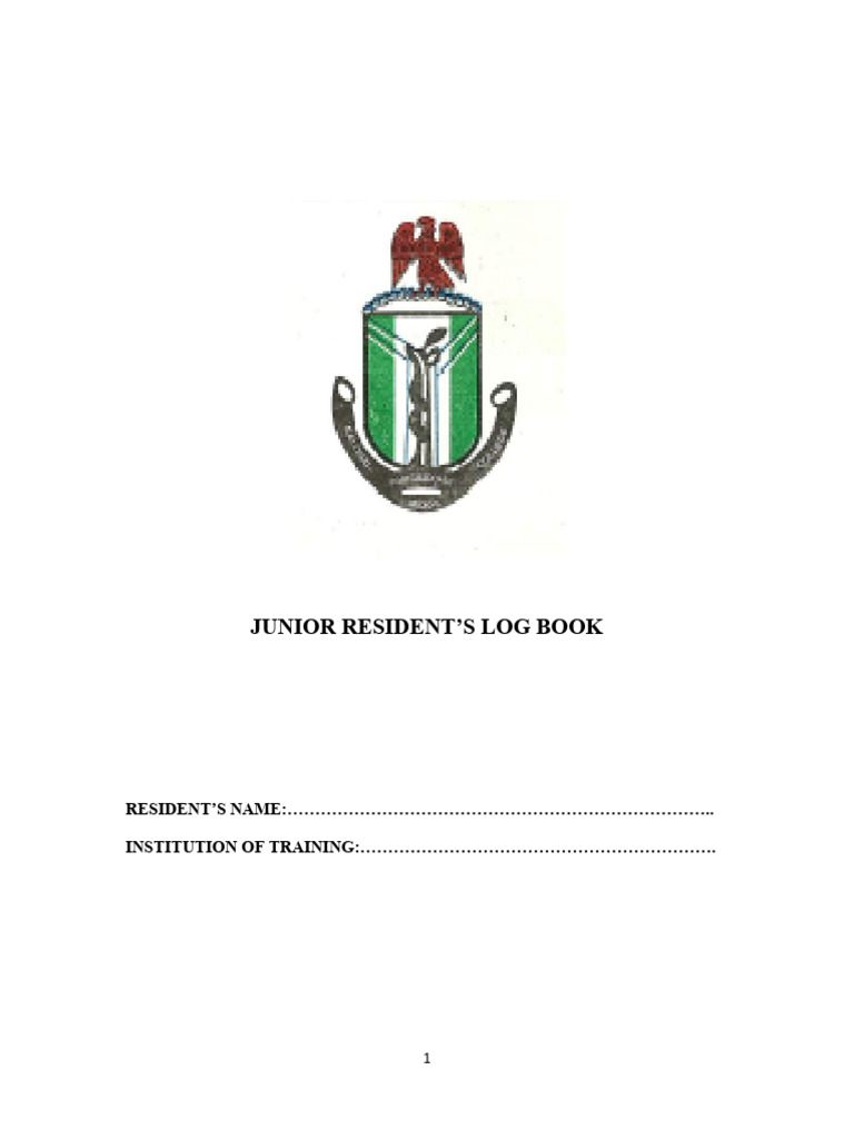 Junior Resident Log Book for IM Fellowship | PDF | Internal Medicine ...