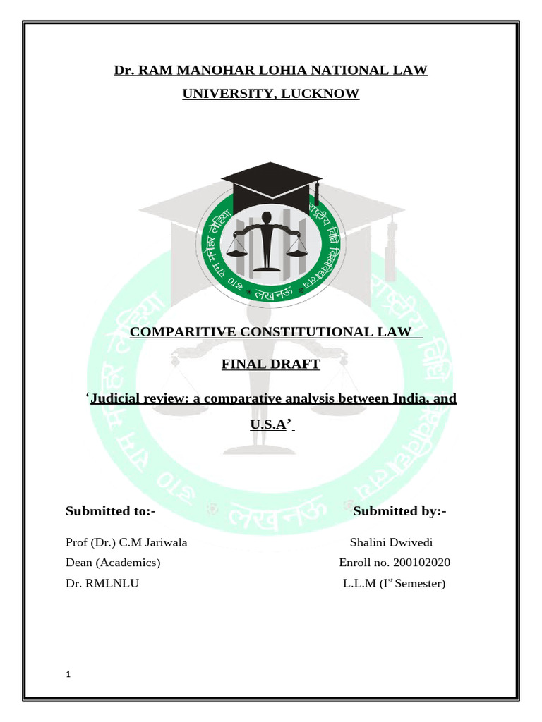 Constitution Final Project | PDF | Constitution | Judicial Review