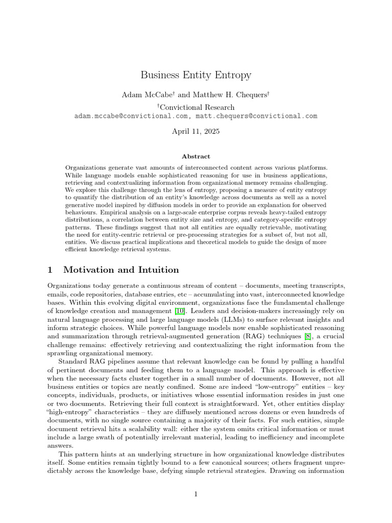 Business Entity Entropy | PDF | Information | Entropy