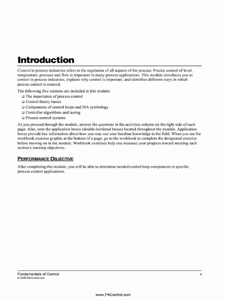 Instrumentation & Control Process | PDF