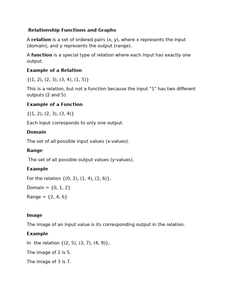 Relationship Functions and Graphs-6 | PDF | Function (Mathematics) | Line (Geometry)