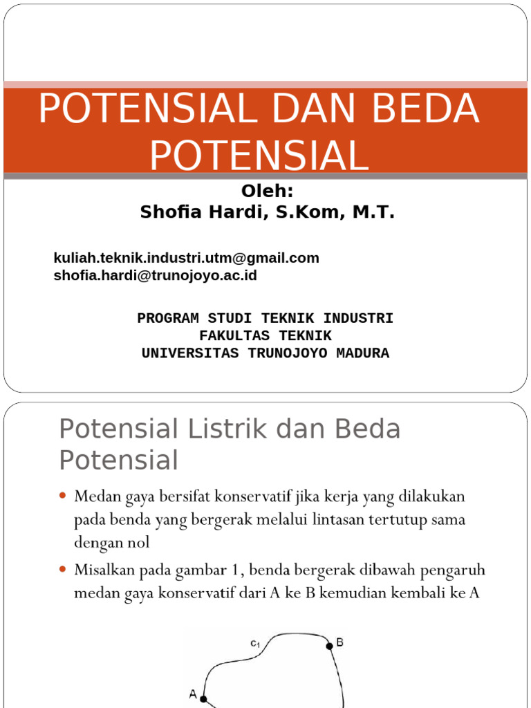 4.Potensial Dan Beda Potensial | PDF