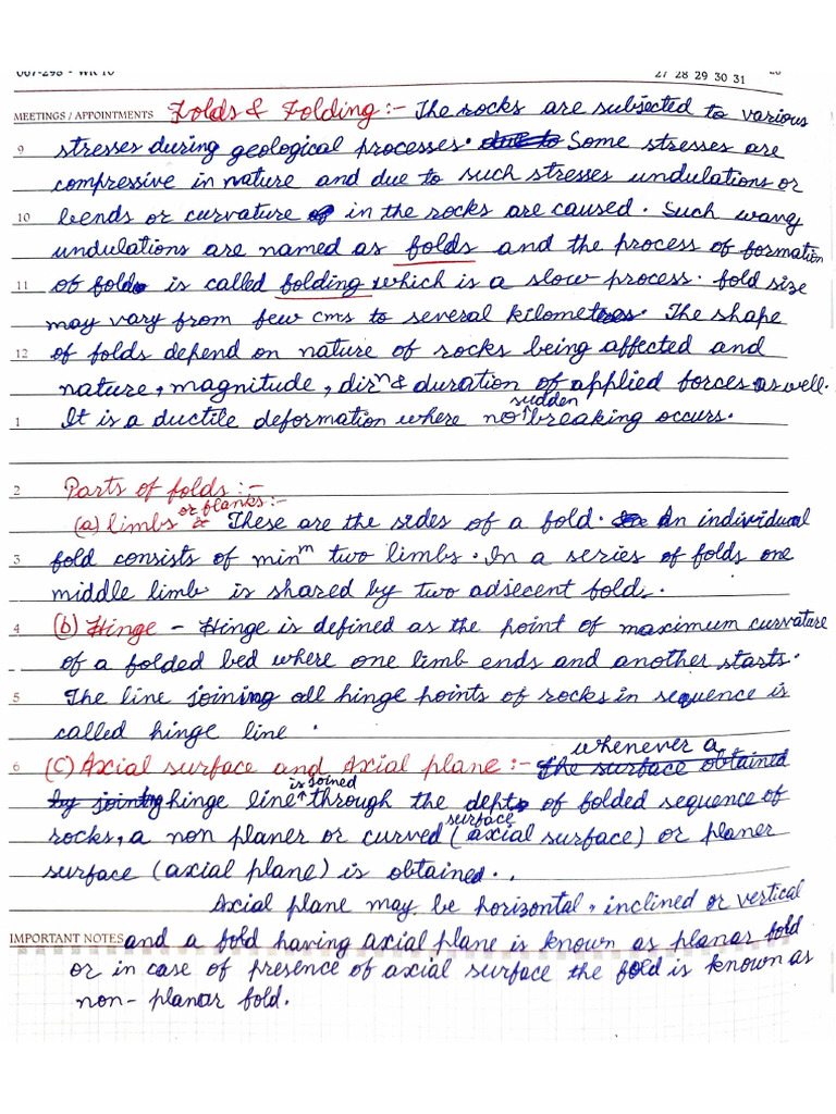 Fold and Folding Detailed Notes | PDF