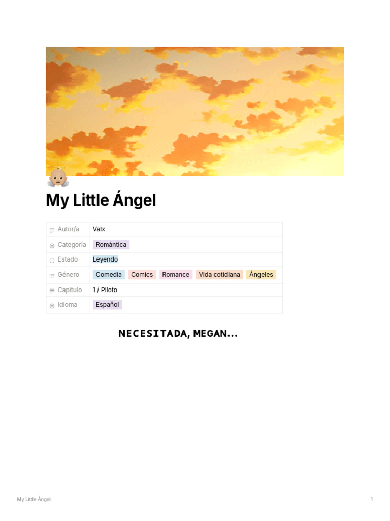 d670dcc8-a50f-47f1-9ce5-9edddaa7b169_My_Little_ngel (1) | PDF | Amor