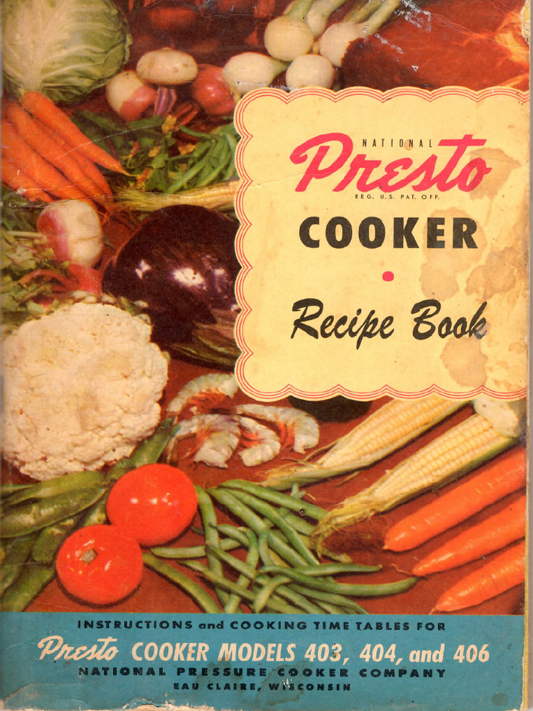 Hip National Presto Recipe Book | PDF