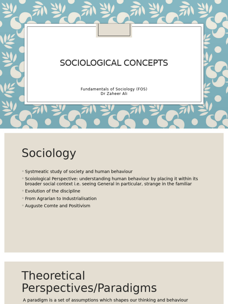 Sociological Concepts | PDF | Sociology | Marriage