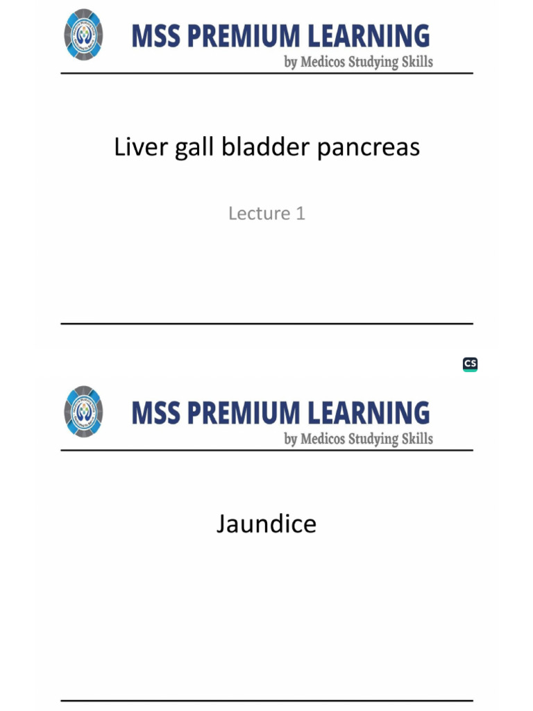 Liver Pathology MSS | PDF