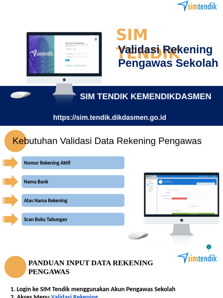 Validasi Rekening Pengawas Di SIM Tendik | PDF
